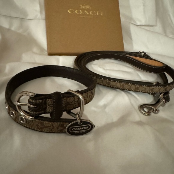 Coach | Dog | Coach Signature C Pet Collar Leash Set | Poshmark